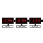Sapling IP Digital Multiple Time Zone Clock » advanceNET