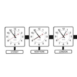 Sapling IP Analog Time Zone Clock, Square » advanceNET