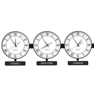 Sapling IP Analog Time Zone Clock, Round » advanceNET